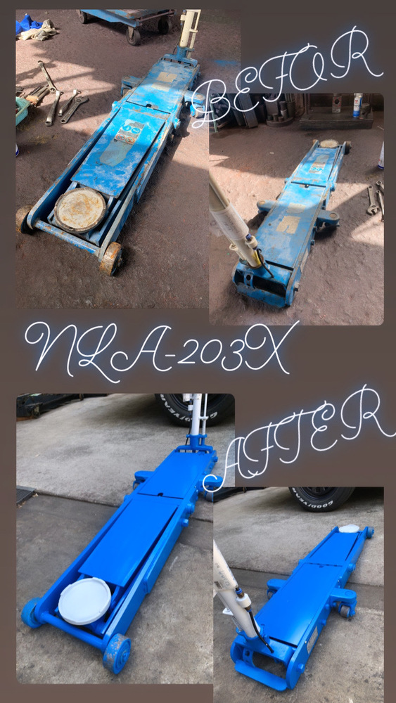 長崎超低床エアージャッキ2ton NLA-203X事例紹介｜大阪・兵庫での油圧機器修理は石上工作所