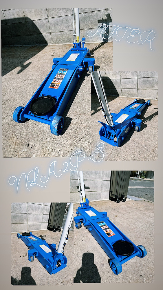 長崎低床エアージャッキ2ton NLA-2P-S事例紹介｜大阪・兵庫での油圧機器修理は石上工作所