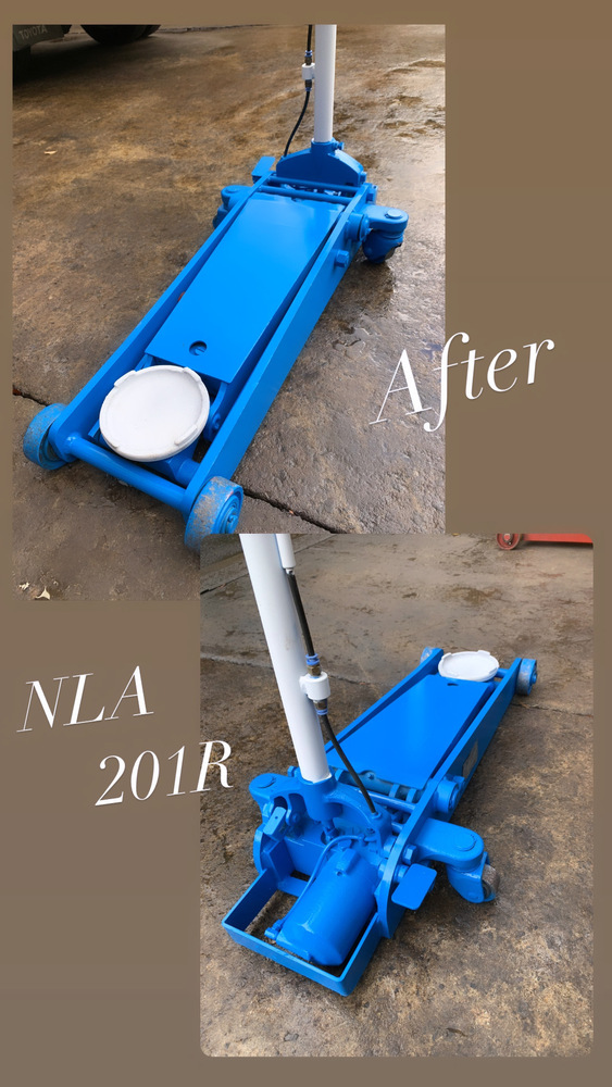 長崎低床ショートエアージャッキ2ton NLA-201R事例紹介｜大阪・兵庫での油圧機器修理は石上工作所