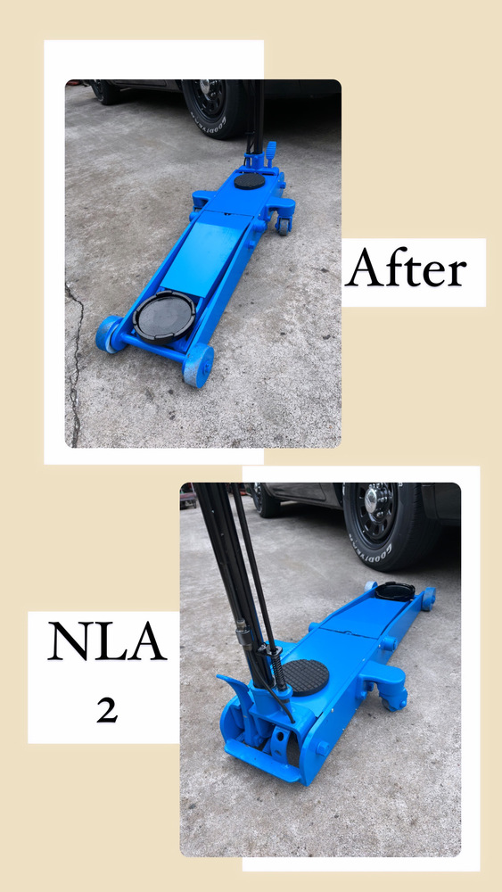 長崎低床エアージャッキ2ton NLA-2事例紹介｜大阪・兵庫での油圧機器修理は石上工作所