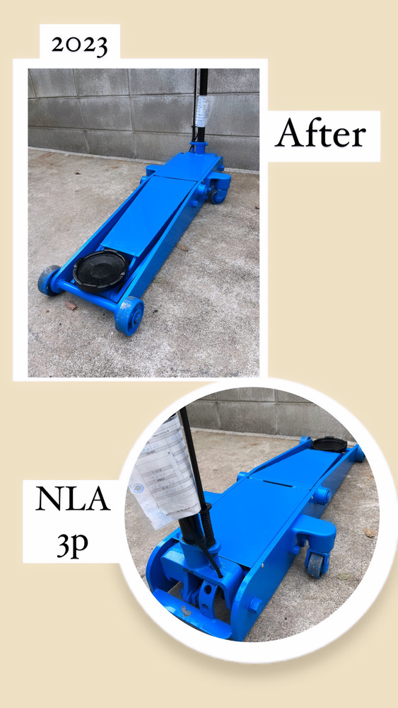 長崎低床エアージャッキ3ton NLA-3P事例紹介｜大阪・兵庫での油圧機器修理は石上工作所
