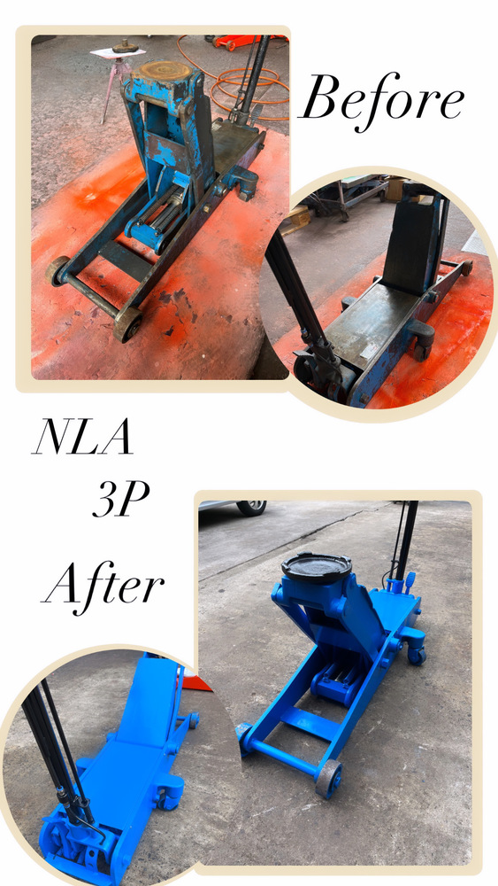 長崎エアージャッキ3ton NLA-3P事例紹介｜大阪・兵庫での油圧機器修理は石上工作所