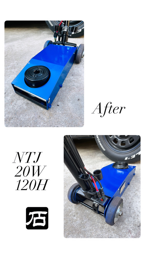 長崎ブースタートラックジャッキ20ton NTJ-20W-120H事例紹介｜大阪・兵庫での油圧機器修理は石上工作所